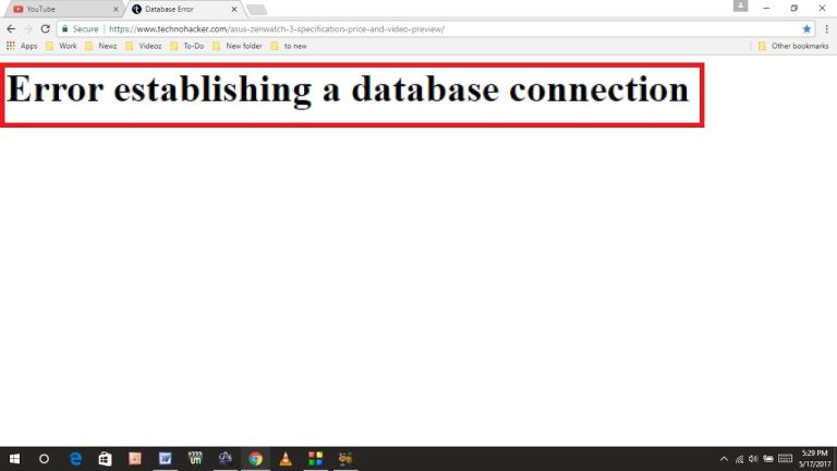 Top 5 cách fix lỗi error establishing a database connection